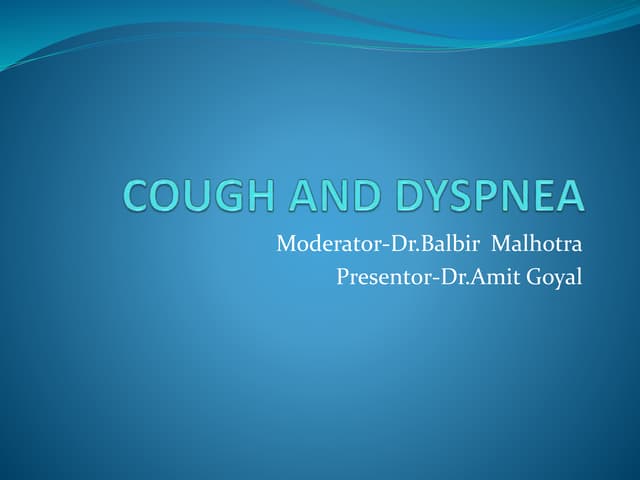 Coughing and huffing | PDF