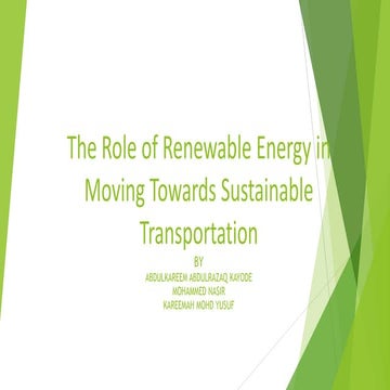 The Role of Renewable Energy in Moving Towards Sustainable ...