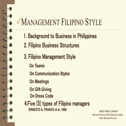 Presentation 2 pinoy management | PPTX