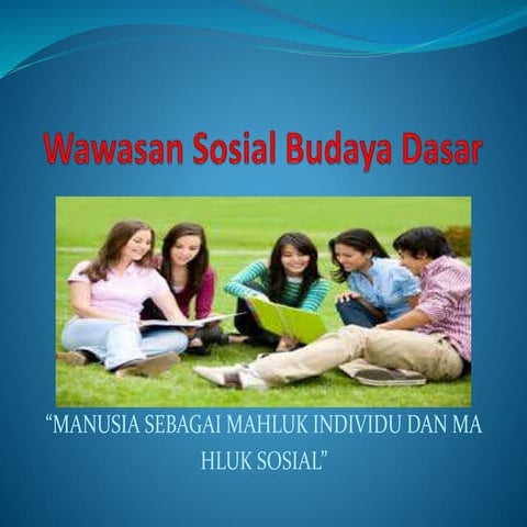 Wawasan Sosial Budaya Dasar Ardi Maward | PPT