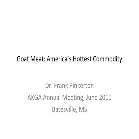 Goat_Rearing_Presentation. for rearing of Goat | PPTX