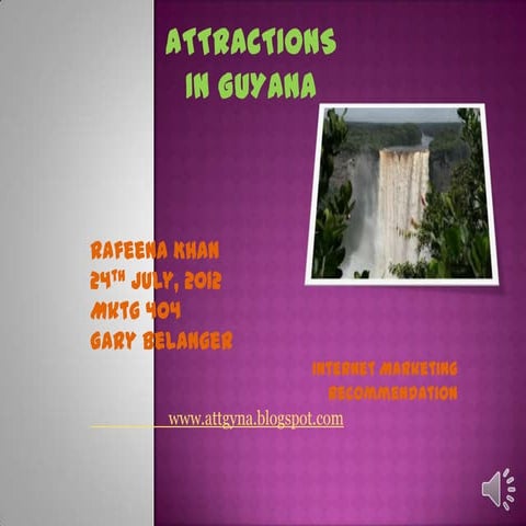 Attractions in Guyana Blog | PPT
