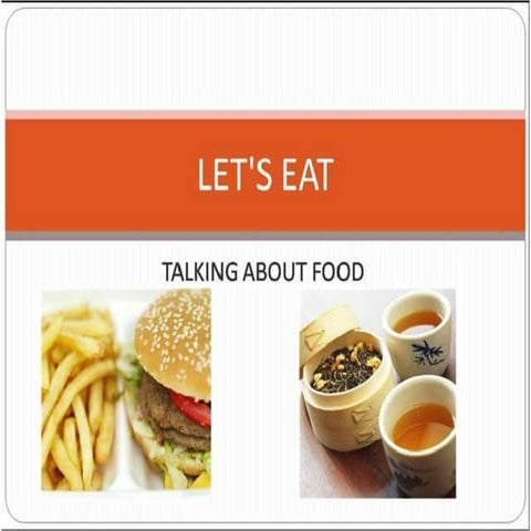 Food Conversation (Pre-Intermediate English) | PPTX