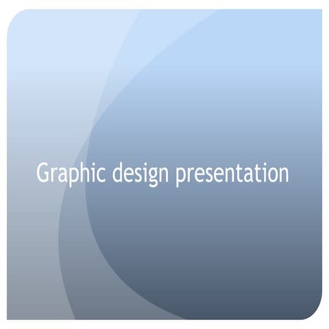Graphic design presentation | PPT