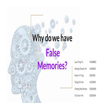 False memories | PPTX