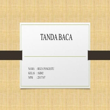 Tanda Baca | PPTX