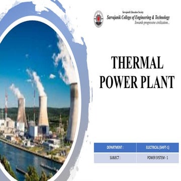 THERMAL POWER PLANT | PPTX
