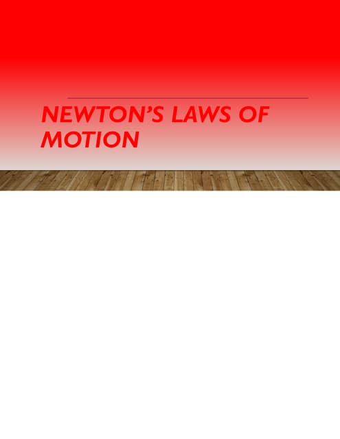 Newton's first law of motion | PPT | Physics | Science