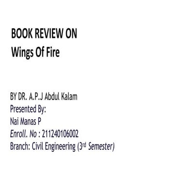 Wings of Fire Book by Dr. A.P.J Abdul Kalam Full PDF | PDF