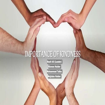 Kindness Ppt with tons of usefull information to utilize | PPT