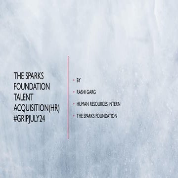 the sparks foundation JOB READINESS- how to be job ready. task 2 | PPT