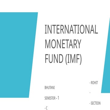Presentation 3 on International Monetary Fund | PPTX