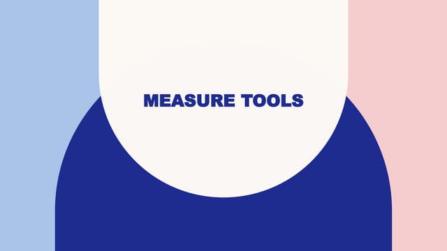 TLE9 Measuring and Marking tools | PPTX