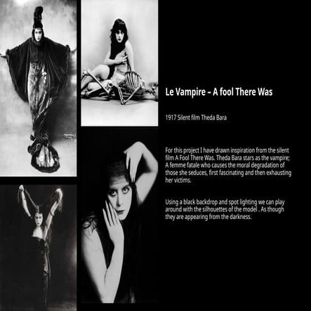 le vampire - short art direction document | PPT