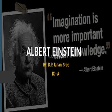 A Scientific Powerpoint On Albert Einstein Pptx