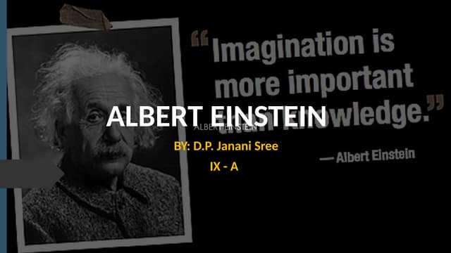 Albert Einstein | PPTX