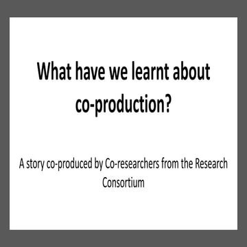 What have we learnt about Coproduction.pptx