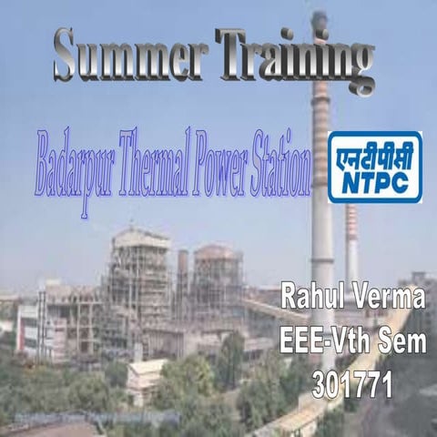 ntpc thermal power plant.ppt