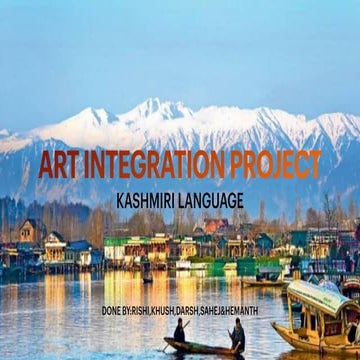 Presentation on Kashmiri language | PDF