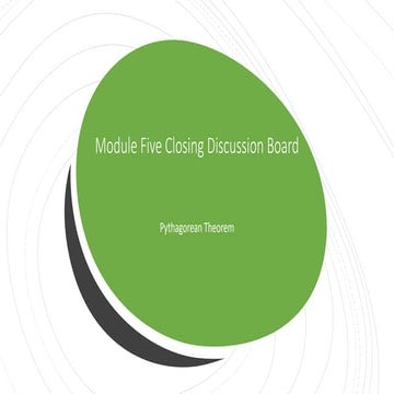 Module 5 Closing Discussion Board | PPT