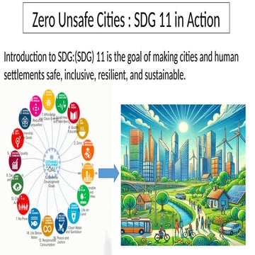 “Zero Unsafe Cities: Advancing SDG 11 for Sustainable Urban Futures” | PPTX