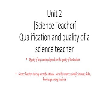 B.Ed life science Method Unit 2 (Presentation3 life science .pptx) | PPTX