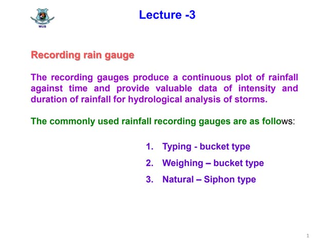 Rainfall analysis (Solved Examples)_Week2_CVE3305.pdf | Weather | Science