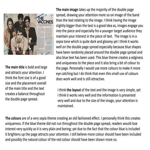 Analysis of Magazine Double Page Spreads | PPTX