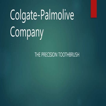 Colgate-Palmolive Company Case Analysis | PPT