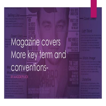 Magazine Cover Terminology | PPTX