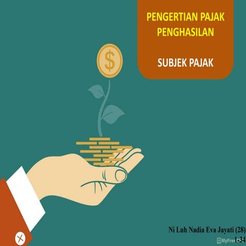 Pajak Penghasilan dan Subjek Pajak Penghasilan | PPTX
