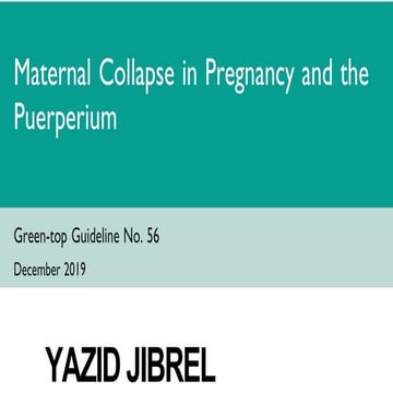 Maternal collapse | PPTX