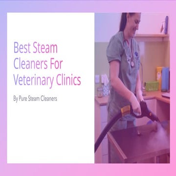 Best Steam Cleaners For Veterinary Clinics | PDF | Veterinary Medicine ...