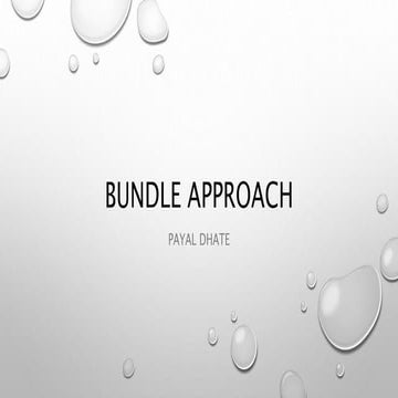Presentation bundle approach s nursing sec | PPTX