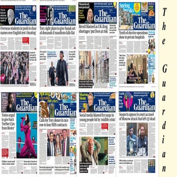 Newspaper presentation for media studies | PPTX