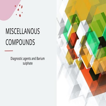 Presentation (4).pptx on miscellaneous compound | PPTX