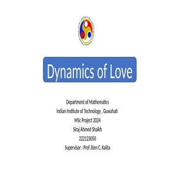 dynamics of love and their relation to ode | PPTX