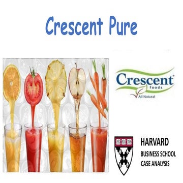 Crescent Pure (Energy Drink) - Case Study | PPTX