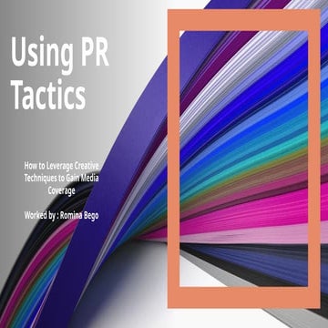 Using Pr Tactics PowerPoint presentation | PPTX