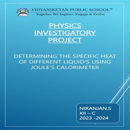 class 12 physics investigatory project | PPTX