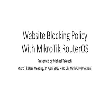 Mikrotik Hardening | PDF