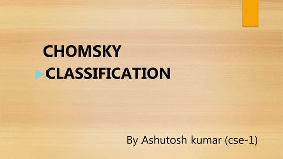 Chomsky classification of Language | PPTX | Programming Languages ...