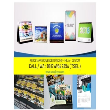 WA 0081249662354 (TSEL)Cetak Kalender Meja Murah Surabaya | PPTX