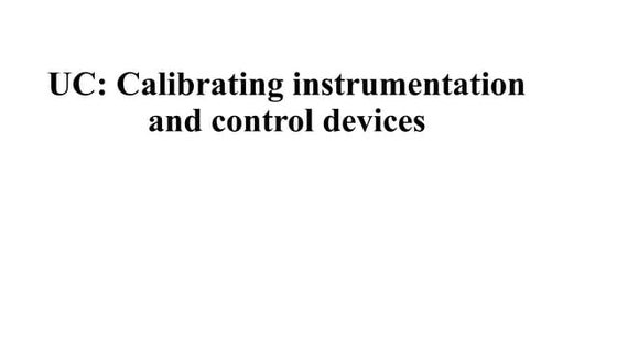 Calibration of Instruments | PPTX | Science