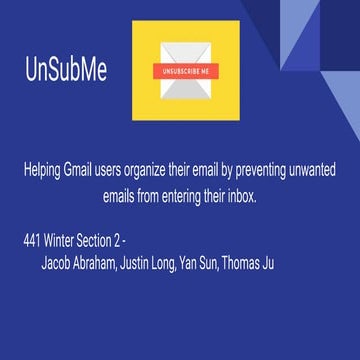 Unsub Me Presentation 5 | PPT