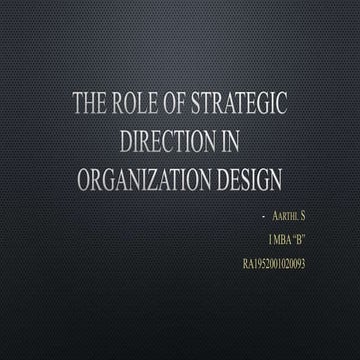 Organization design assign 1 - S Nitin Paul Williams - Reg No ...
