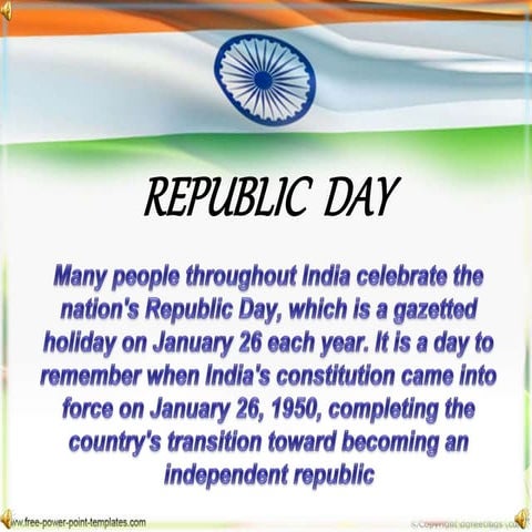 PPT ON REPUBLIC DAY OF INDIA | PPTX