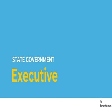 State government executive | PPT