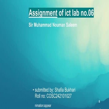 Program of lab manual 6 of B's computer science | PPTX