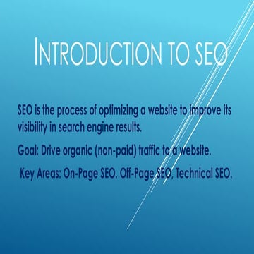 Introduction to SEO- Search Engine Optimization | PDF